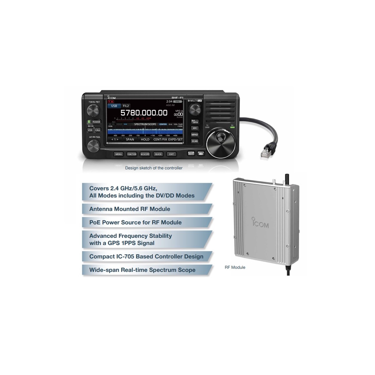 Icom IC-905 VHF/UHF/SHF transceiver