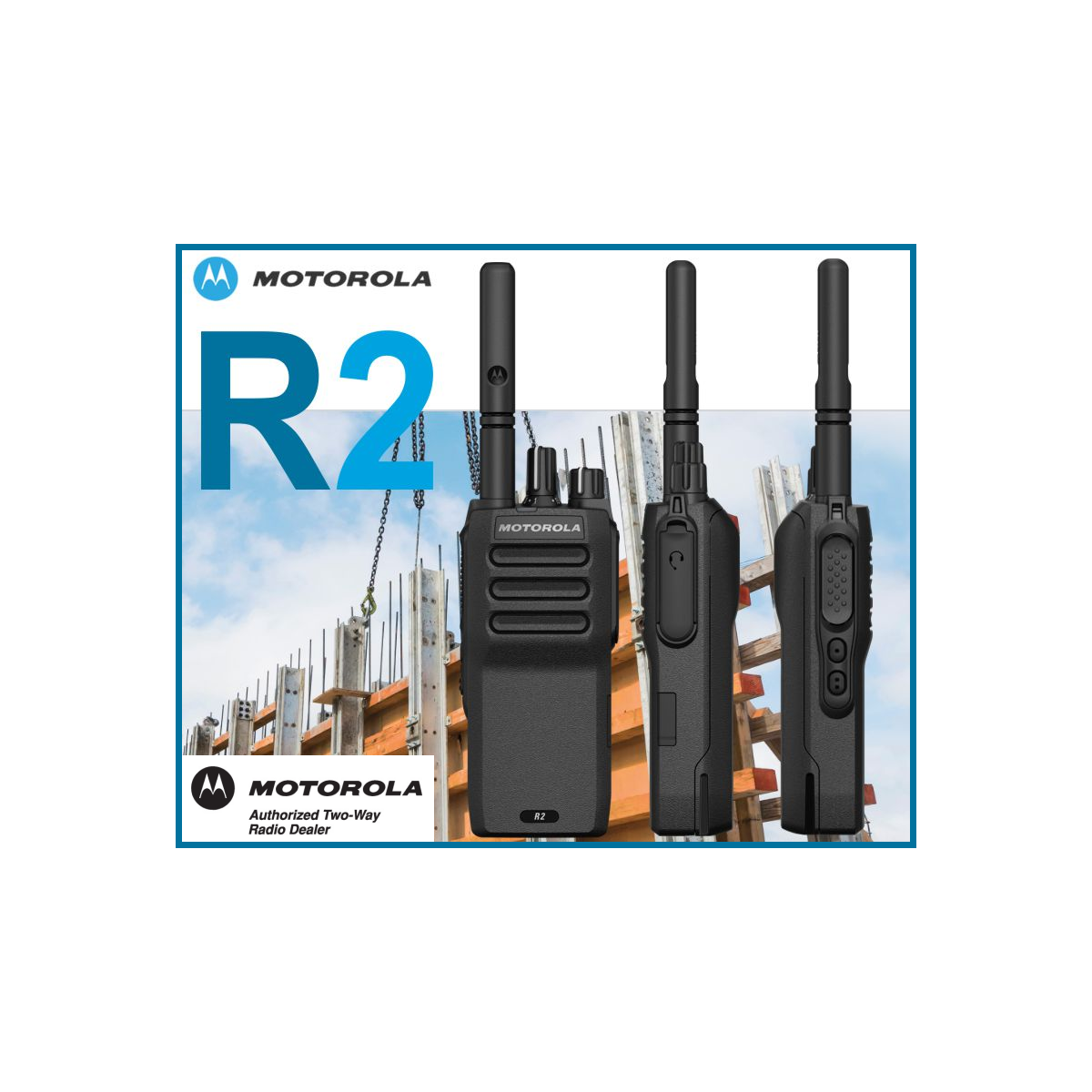 Motorola MOTOTRBO R2 UHF-käsiradiopuhelin ammattikäyttöön