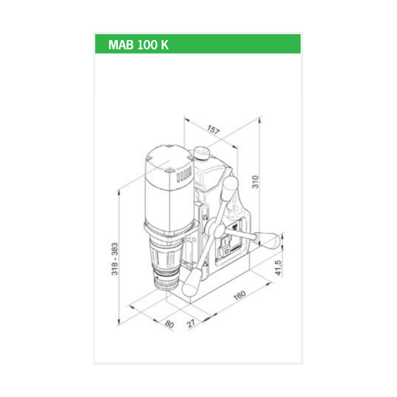 BDS MAB 100 K magnetic drill