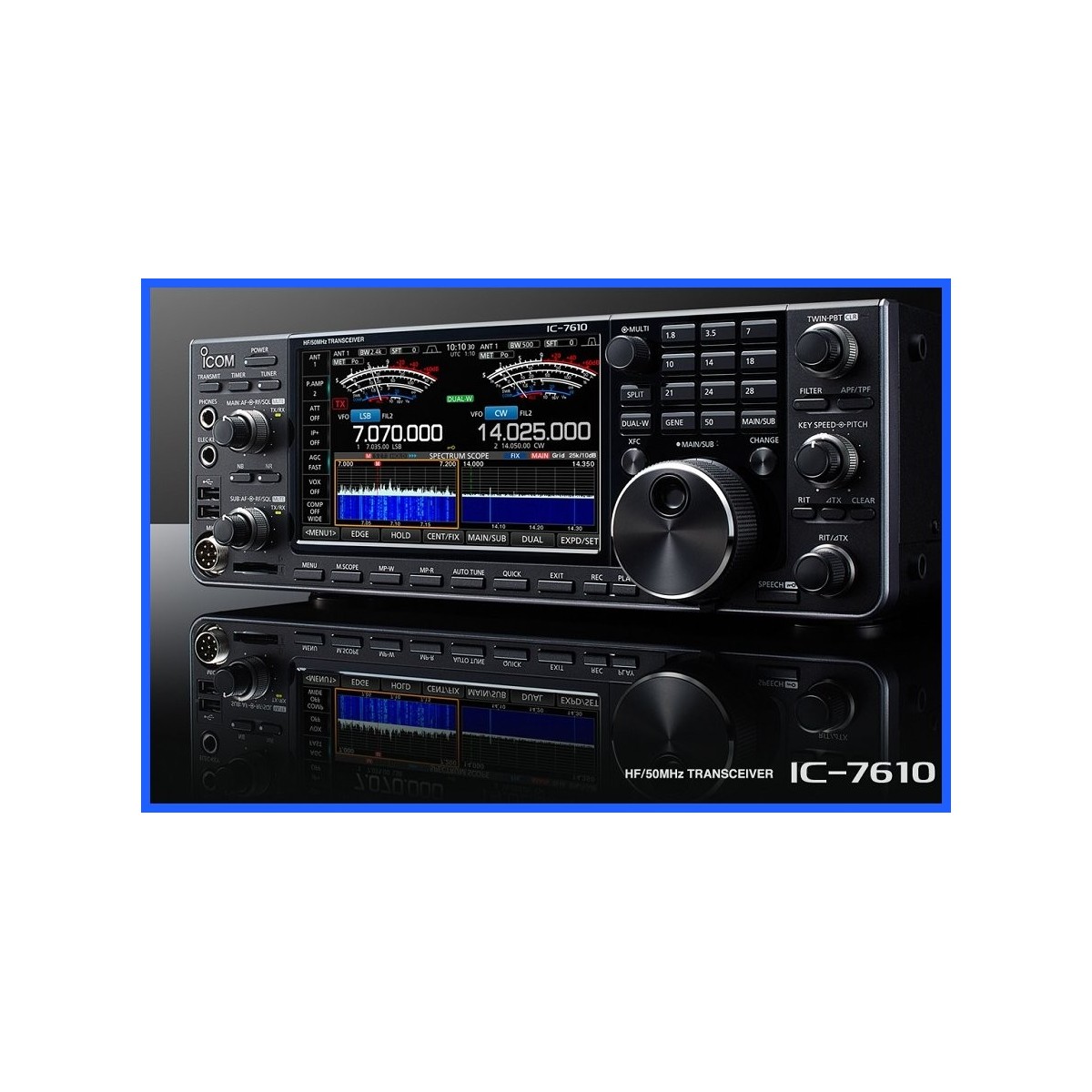 Icom IC-7610 HF+50 MHz PLUS 5 MHz transceiver